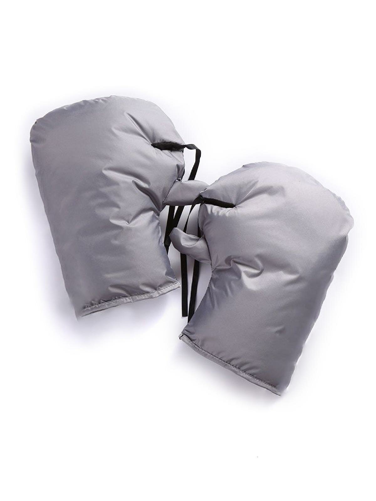 Ветрозащитные митенки для коляски, перчатки-грелки, серый дым