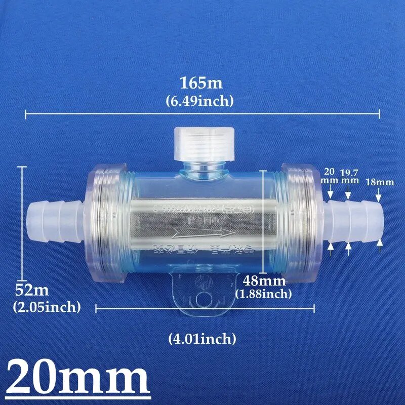 Прозрачный фильтр для воды NuoNuoWell 8-25 мм Синий, 20mm