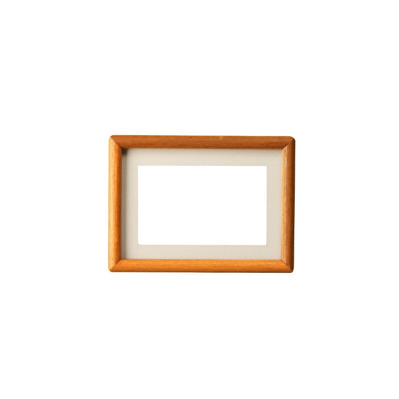 Фоторамка из массива дерева с соединением вставной и шиповой, сандаловое дерево, тик, закругленные углы, черный орех,
