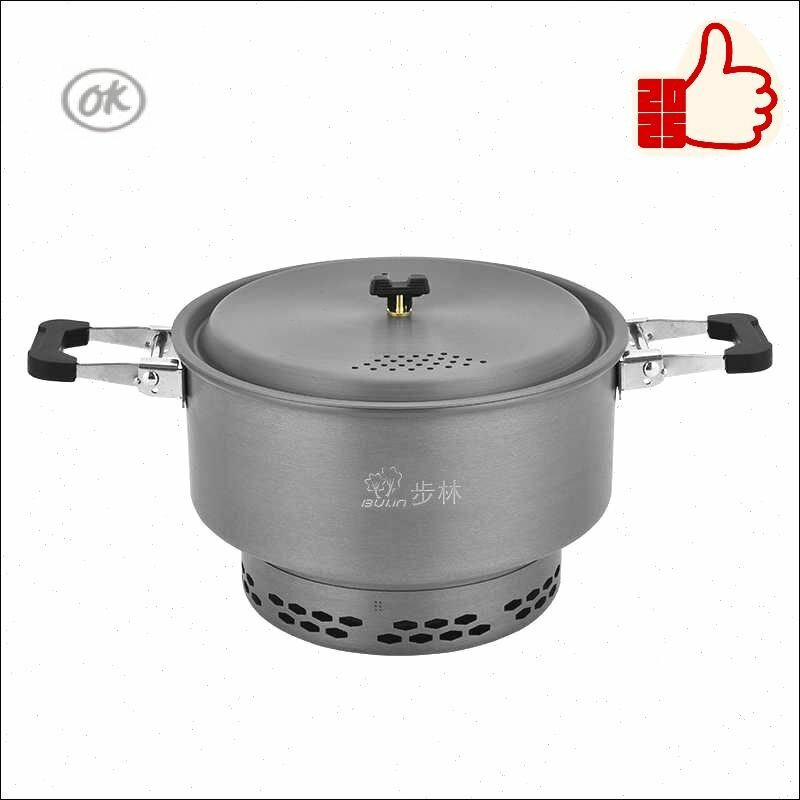 Уличные кемпинговые кастрюли и сковородки BULIN S2800 для улавливания тепла и экономии энергии