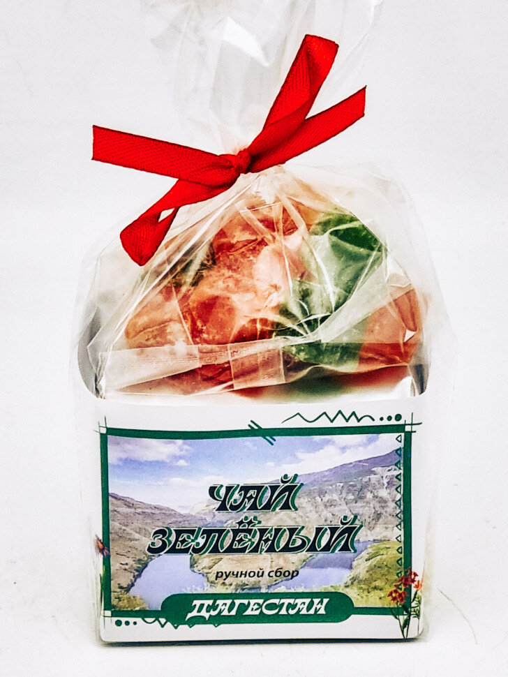Чай зеленый ручной сбор 40гр +лукум 50гр Дагестан