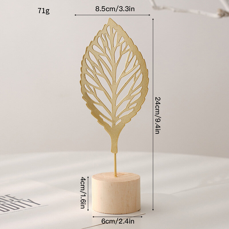Скандинавский стиль, легкая роскошь, металлические изделия, креативные украшения для дома, гостиной, входа, винный шкаф, железное искусство, украшения в виде листьев гинкго
