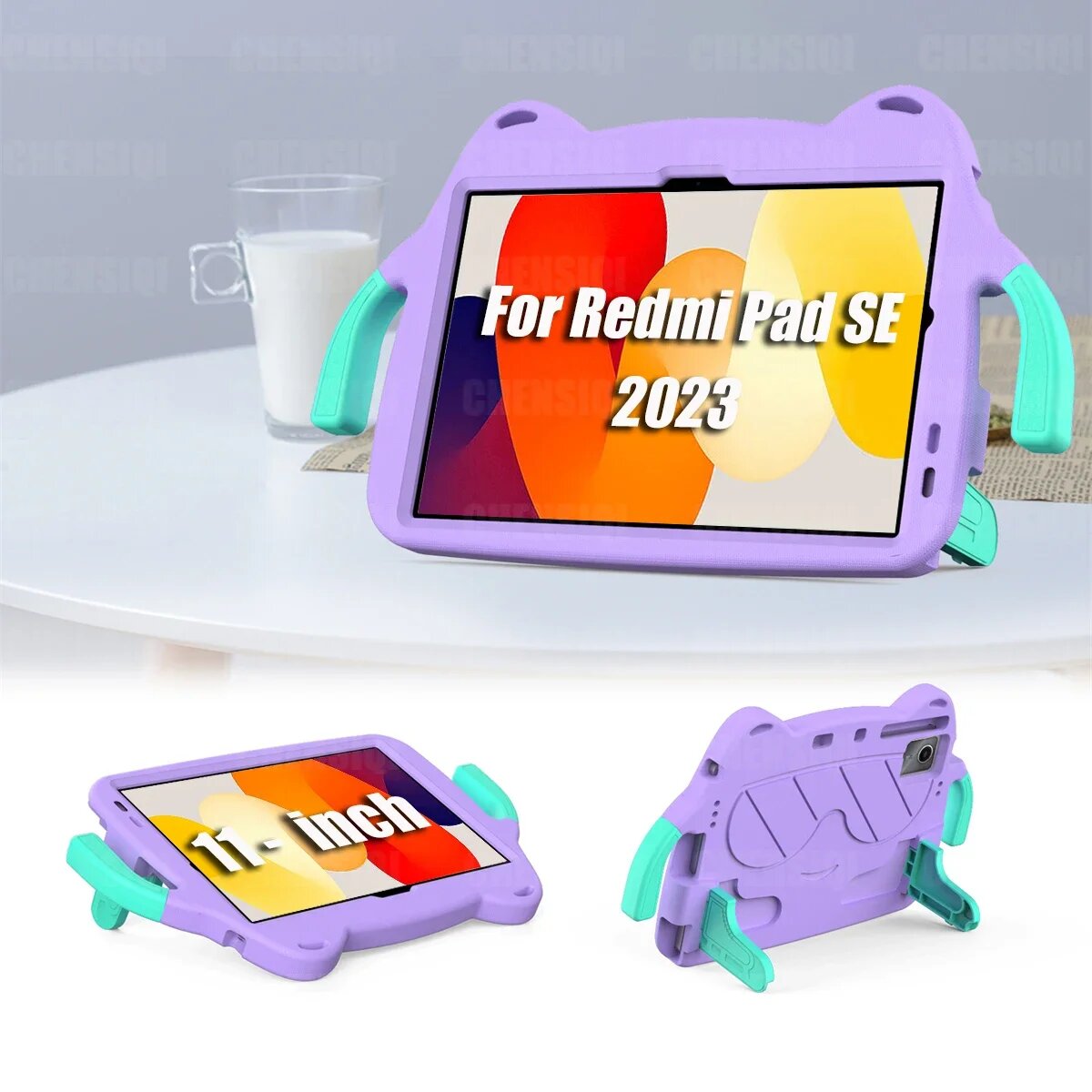 Детский чехол-подставка из ЭВА для Xiaomi Redmi Pad SE 2023 11-дюймовый противоударный защитный чехол для планшета с ручкой для Redmi Pad SE 11 дюймов