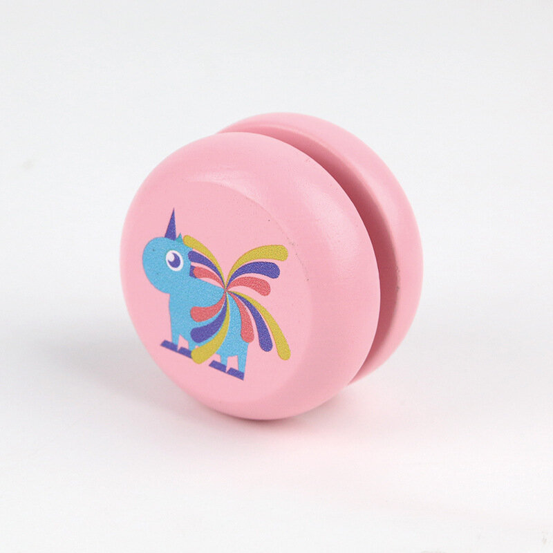 Детский милый мультяшный деревянный йо-йо Weiwei Tiger, обучающий вращающийся йо-йо для детского сада, ностальгическая игрушка