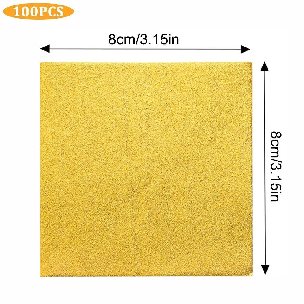 Золотые фольгированные обертки для конфет 8cm