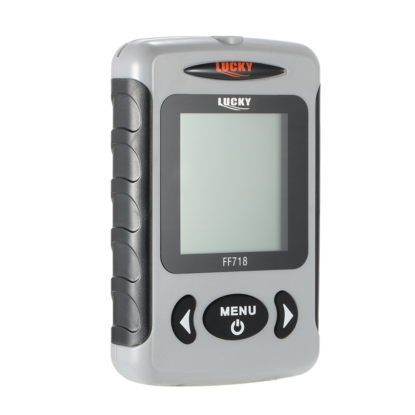 Портативный поисковик рыбы сонарный датчик с LCD-дисплеем FSTN 128V*64H, белым светодиодным подсветкой, углом луча 45 градусов, глубиной 2-245 футов (0.7-80 м), кабелем 7 м, весом корпуса 154 г, общим весом 415 г, размером корпуса 11.5*7*2.5 см, в