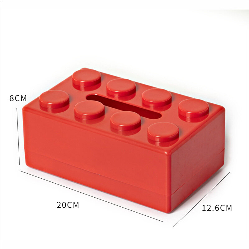 Салфетница, в стиле LEGO, настенная, красный