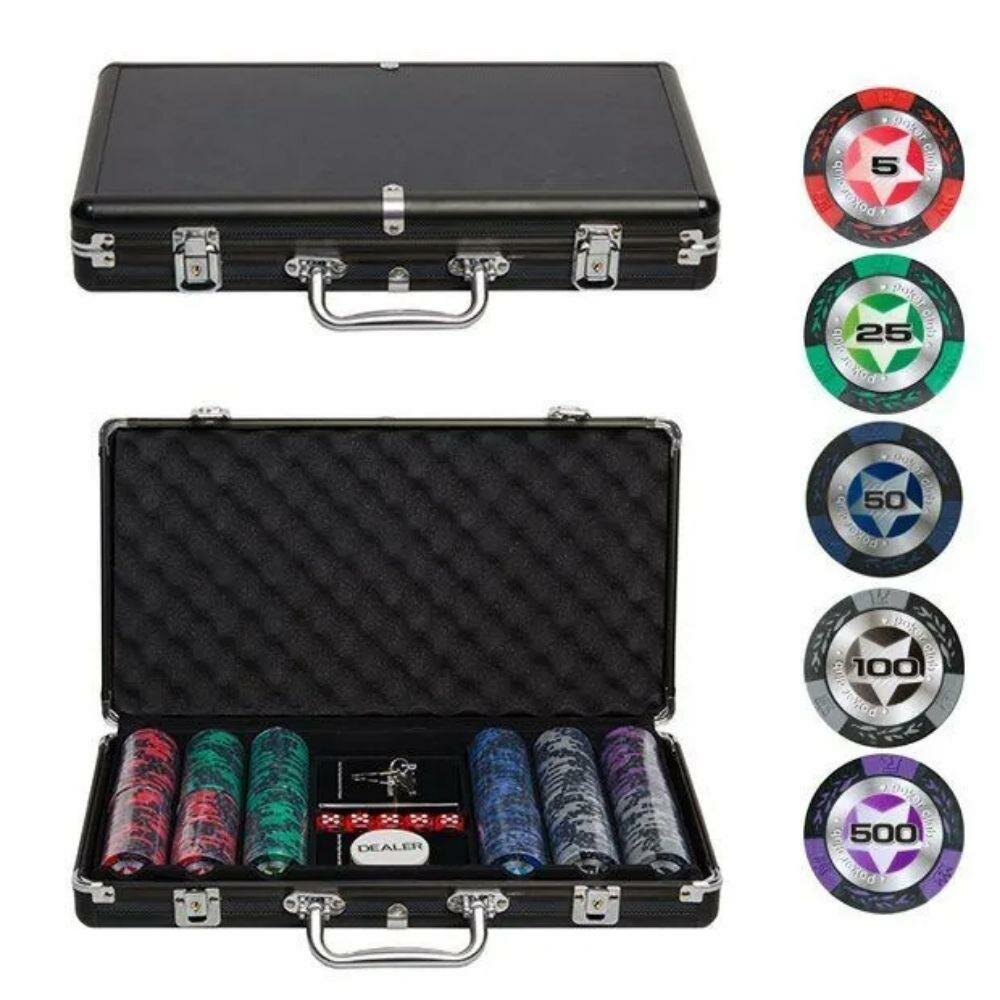 Набор для покера Black Stars на 300 фишек 61743 Partida