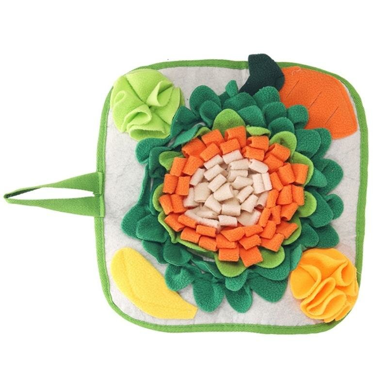 Интерактивная игрушка-пазл для кроликов в виде мягкого коврика