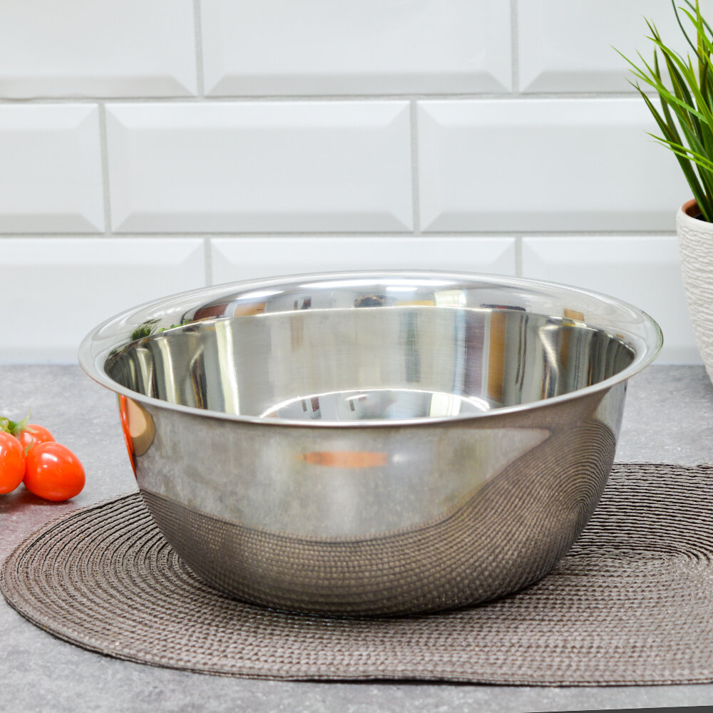 Миска 26см нерж 2.6 л глубокая