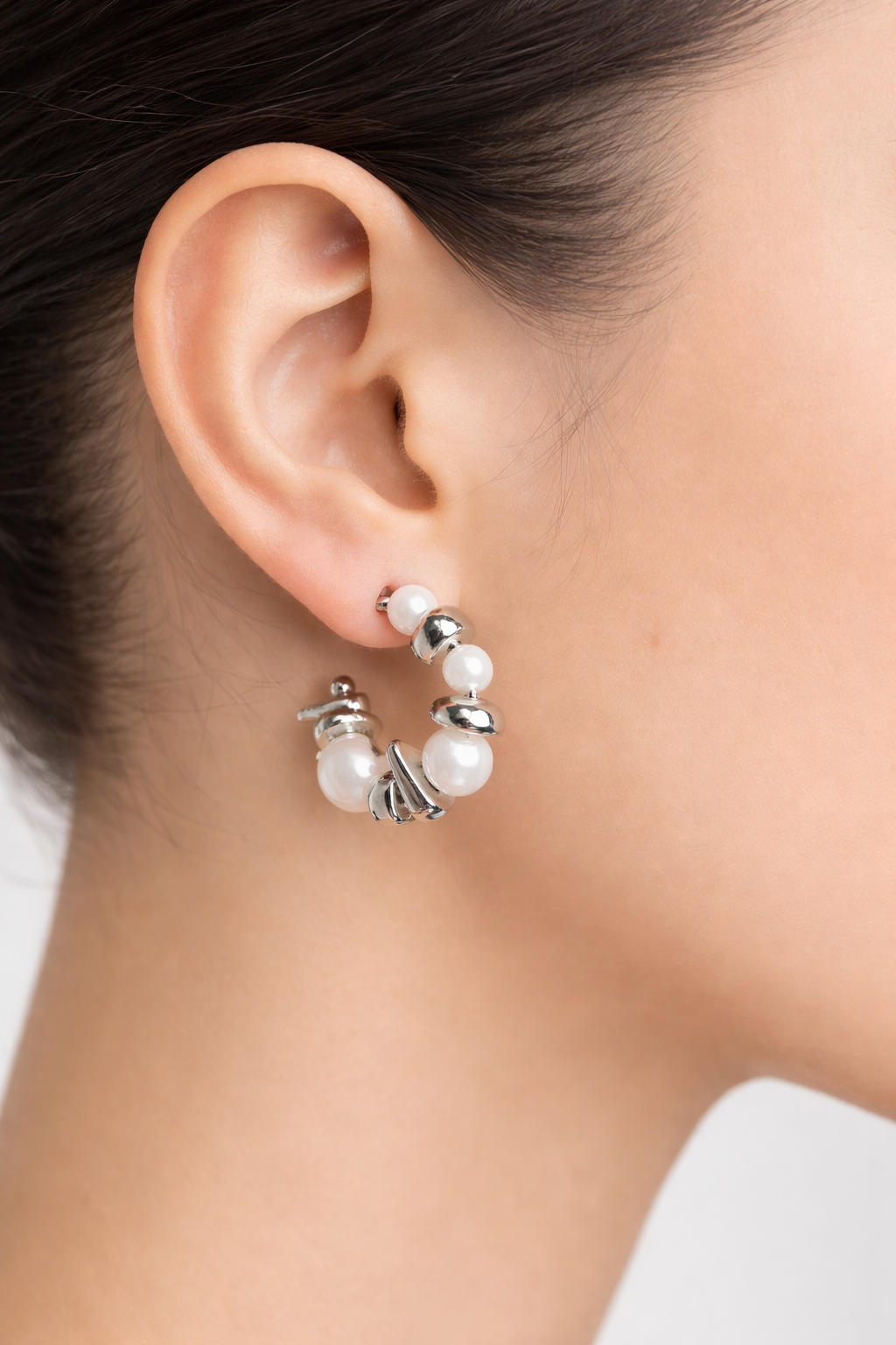 Серьги, жемчуг имитация