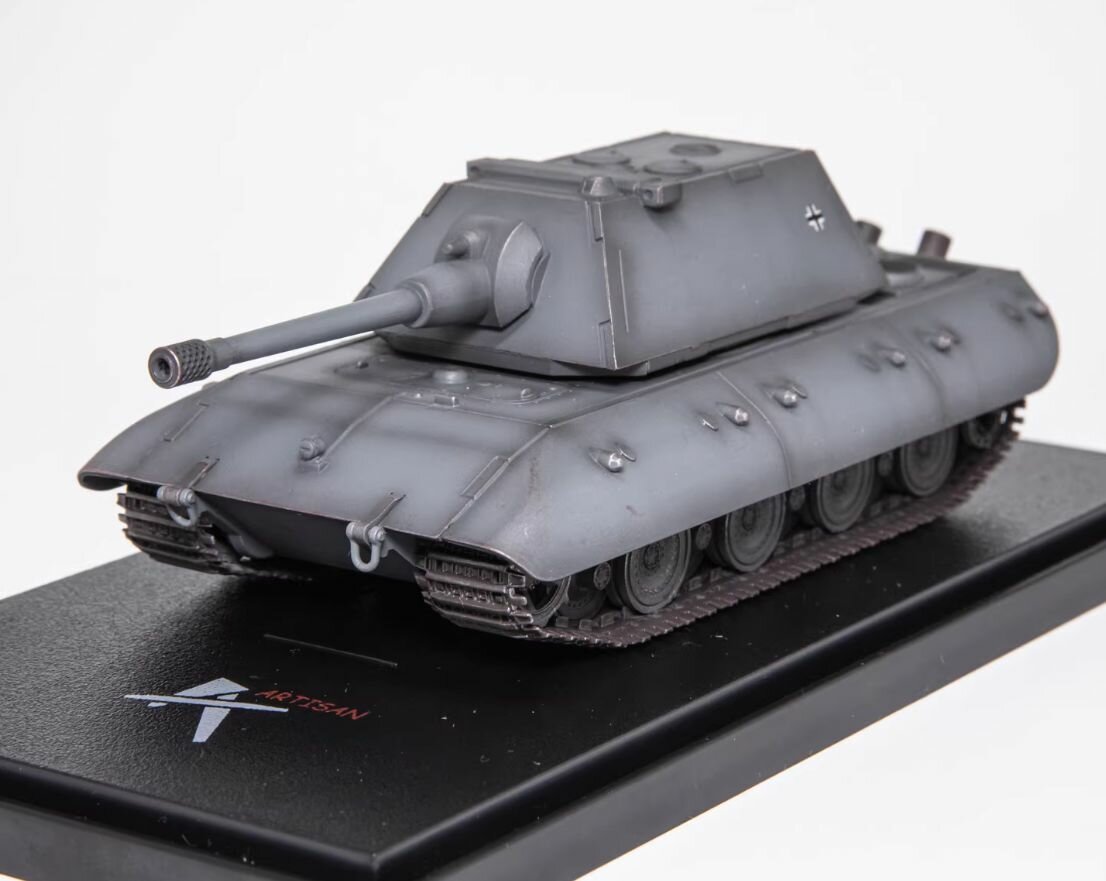 ARTISAN 1/72 Готовая модель сверхтяжелого танка E-100 из World of Tanks, металлический ствол орудия, статуэтка