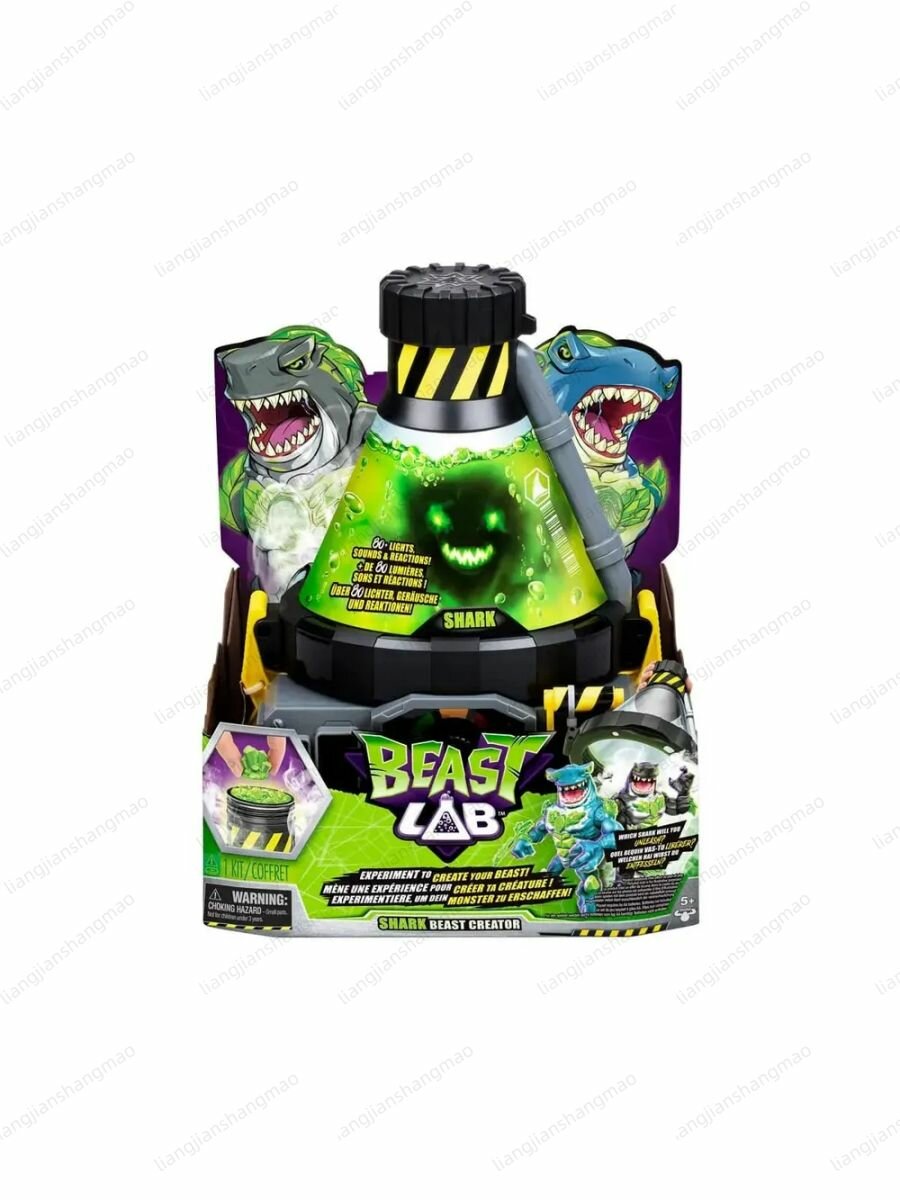 Игровой набор Beast Lab Shark Beast Creator/Dino Creator интерактивная лаборатория с динозавром/с настоящим био-туманом и более чем 80 огнями, звуками и реакциями
