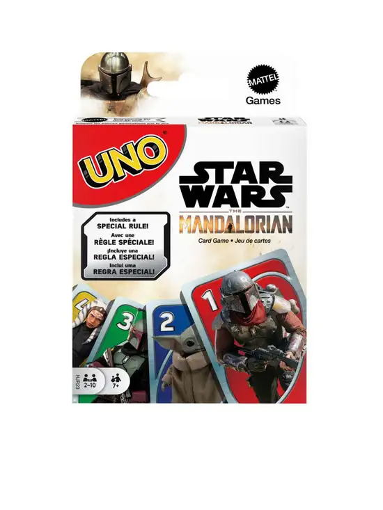 Игра настольная Mattel UNO "Star Wars", игра для фанатов "Мандалорец", от 7 до 14 лет