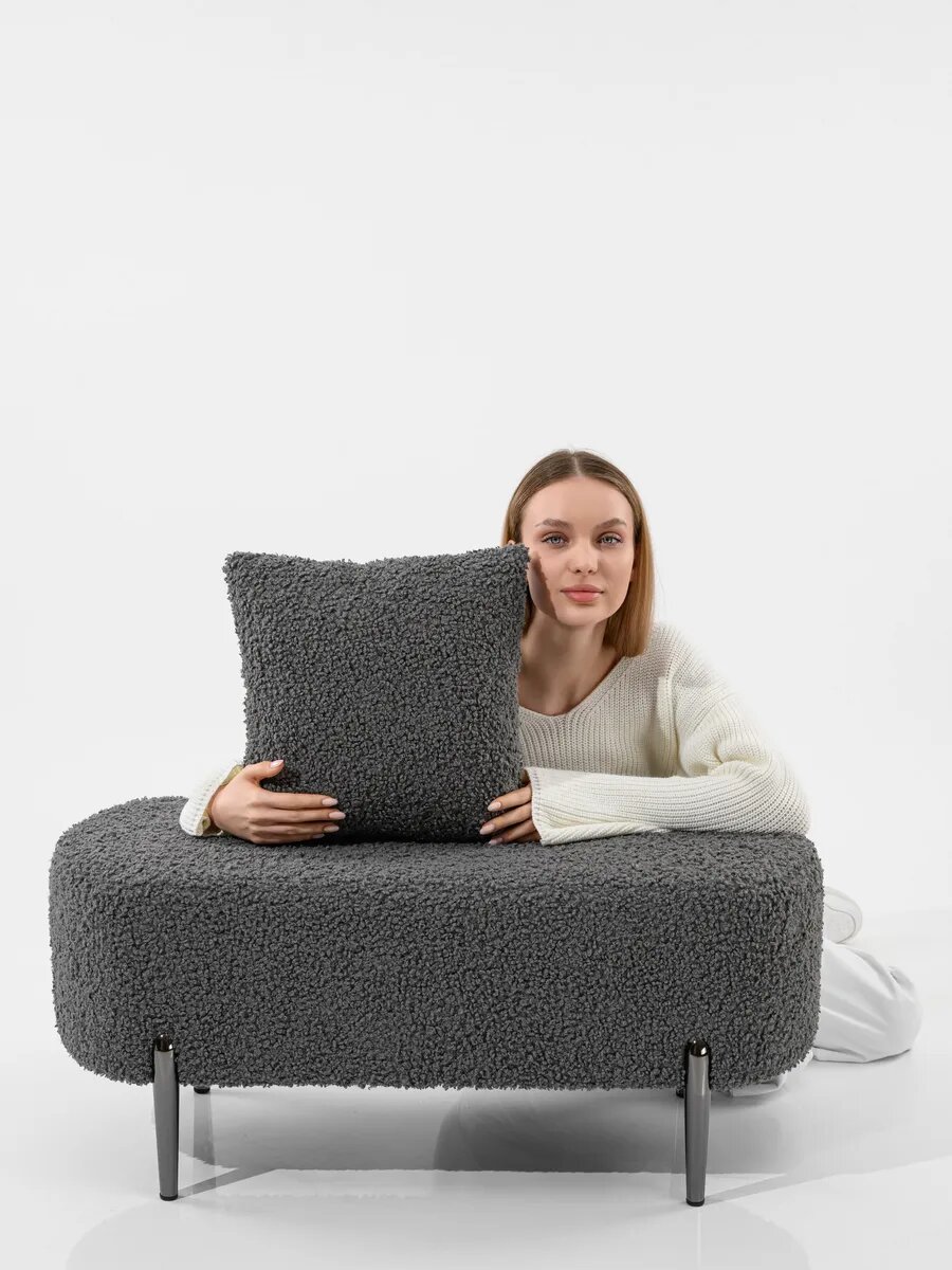 Подушка декоративная KamicoHome "Merino", съёмный чехол, 40х40 см