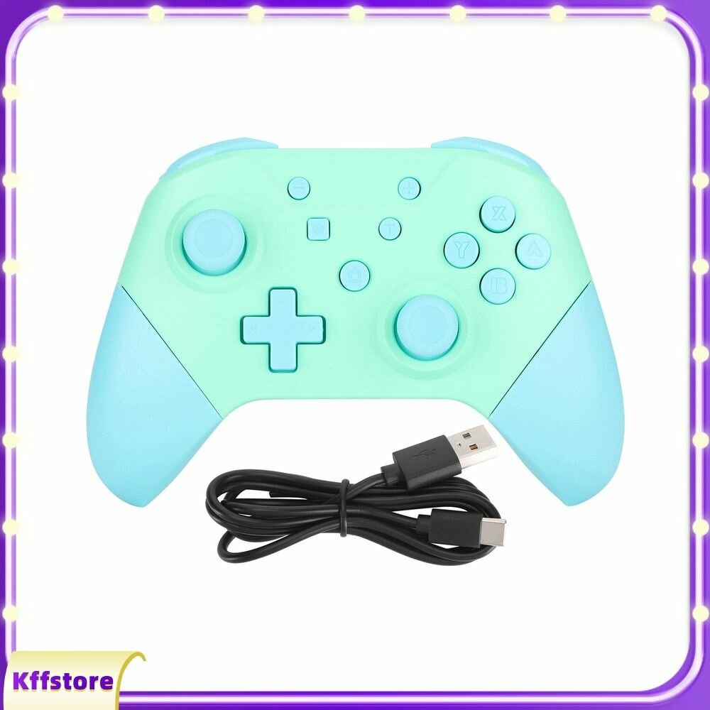 Беспроводной Bluetooth геймпад с 3D-джойстиками, NFC, для Nintendo Switch Pro (изумруд)