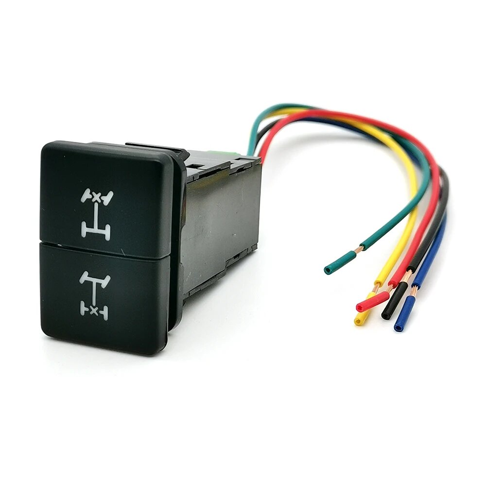 1 шт. двойной переключатель светодиодных противотуманных фар, радар, кнопка Front Rear diff lock