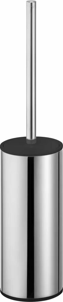 Ершик для унитаза Keuco Universal 04969 напольный, латунный, хром, серый, закрытый, с подставкой