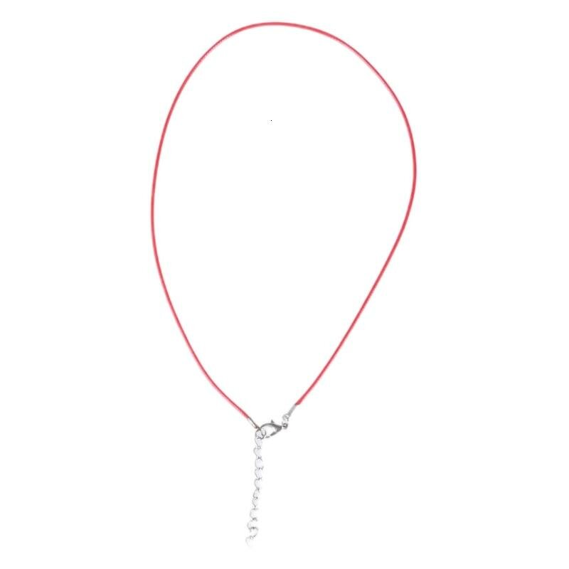 Вощеный шнур 1,5 мм с карабином для браслетов, красный