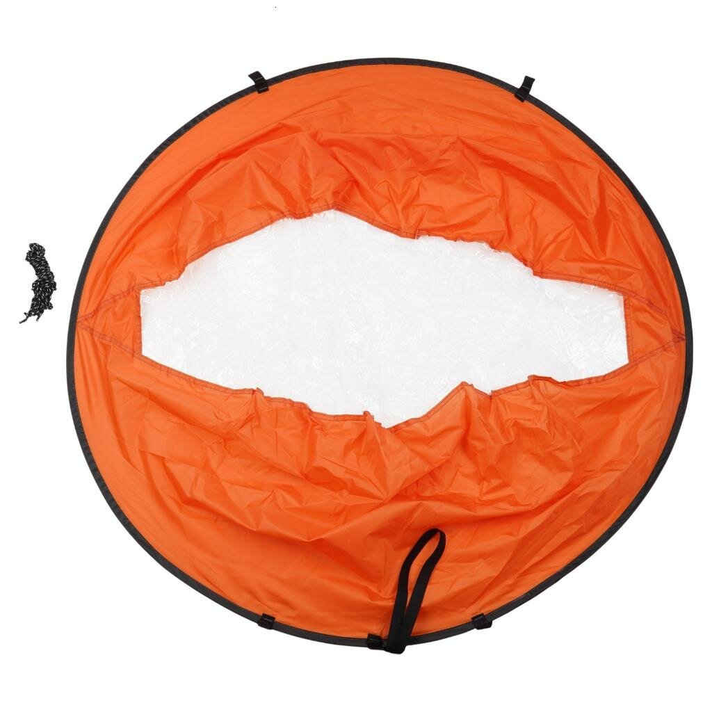 Складной парусный каяк с ветровыми веслами и тентом, Оранжевый