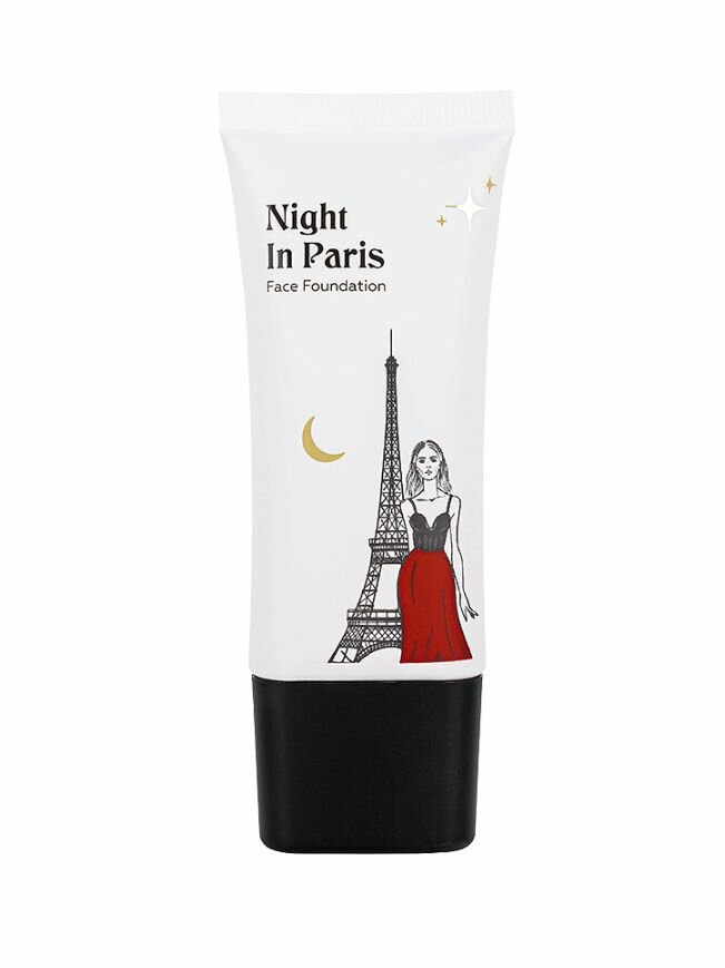 Лэтуаль Тональный крем для лица NIGHT IN PARIS, № 103 Clair/Светло-розовый, 30 мл