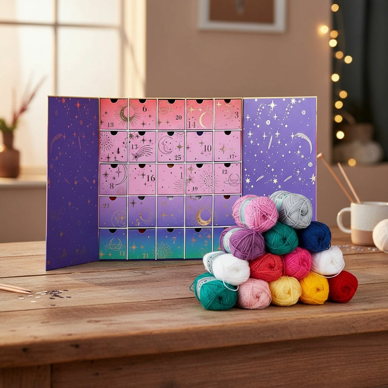 Рождественский календарь с обратным отсчетом крючком Advent Calendar 2025 подарки для вязальщиков крючком