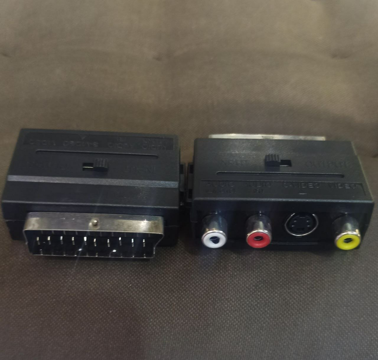 Видео-аудио переходник Scart-3RCA (3 тюльпана)