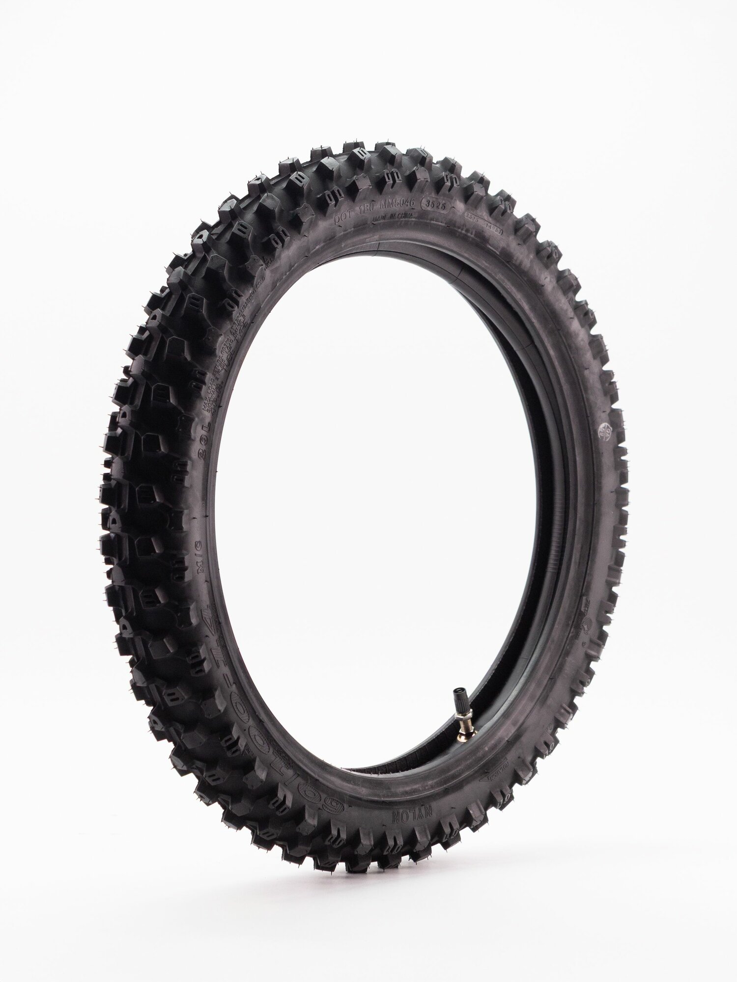 Покрышка мото с камерой 14" 60/100-14 Yuanxing P-397 Front, внедорожная для питбайка