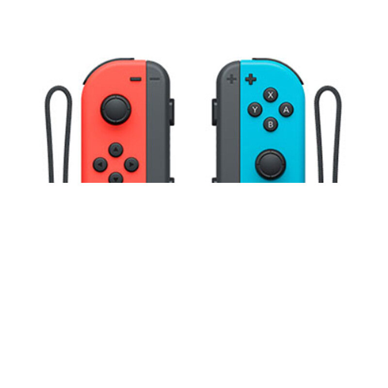 Беспроводной контроллер Joy-Con для Nintendo Switch с вибрацией, сине-красным дизайном и ремешком