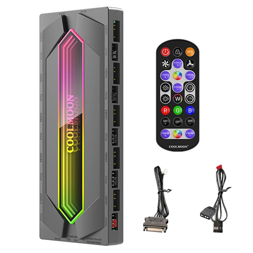 CoolMoon ARGB контроллер RGB подсветка под музыку D Black