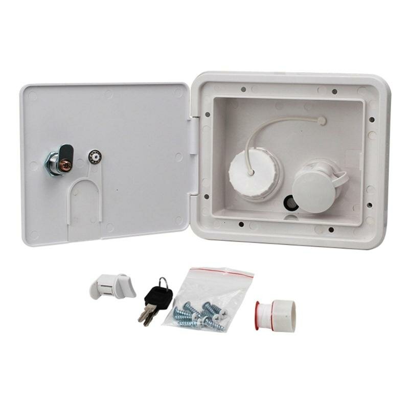 Гравитационный водозаправочный клапан для лодки-кемпераТрейлер, Белый - Большой