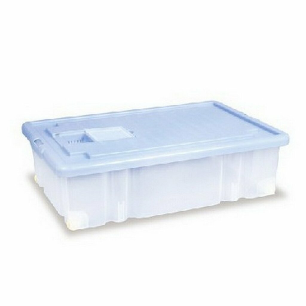 Ящик хозяйственный Darel 36 л, 61х40х17 см, пластиковый контейнер с крышкой для хранения вещей и одежды, ЯФ0136
