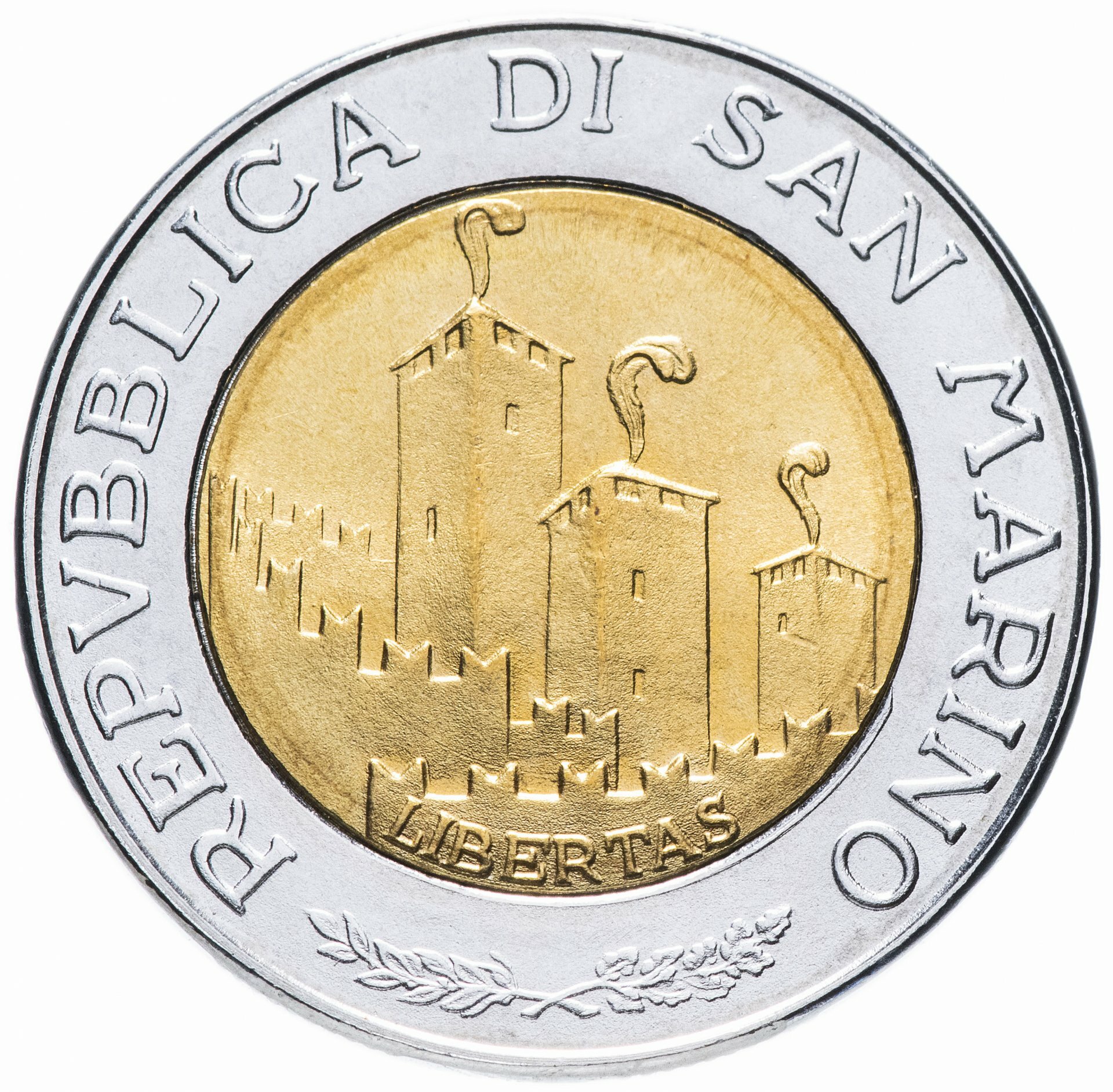 Сан-Марино 500 лир 1993 Росток, Биметалл, в сохранности UNC