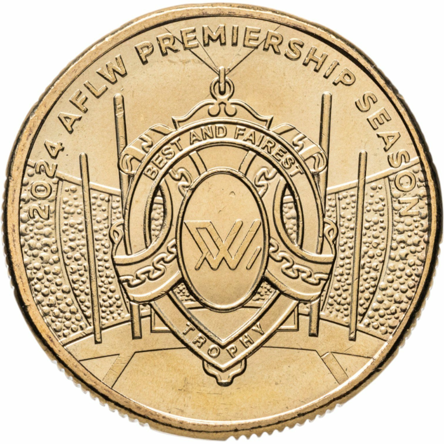 Австралия 1 доллар dollar 2024 "Австралийская футбольная лига - AFLW Premiership", Алюминиевая бронза, в сохранности UNC