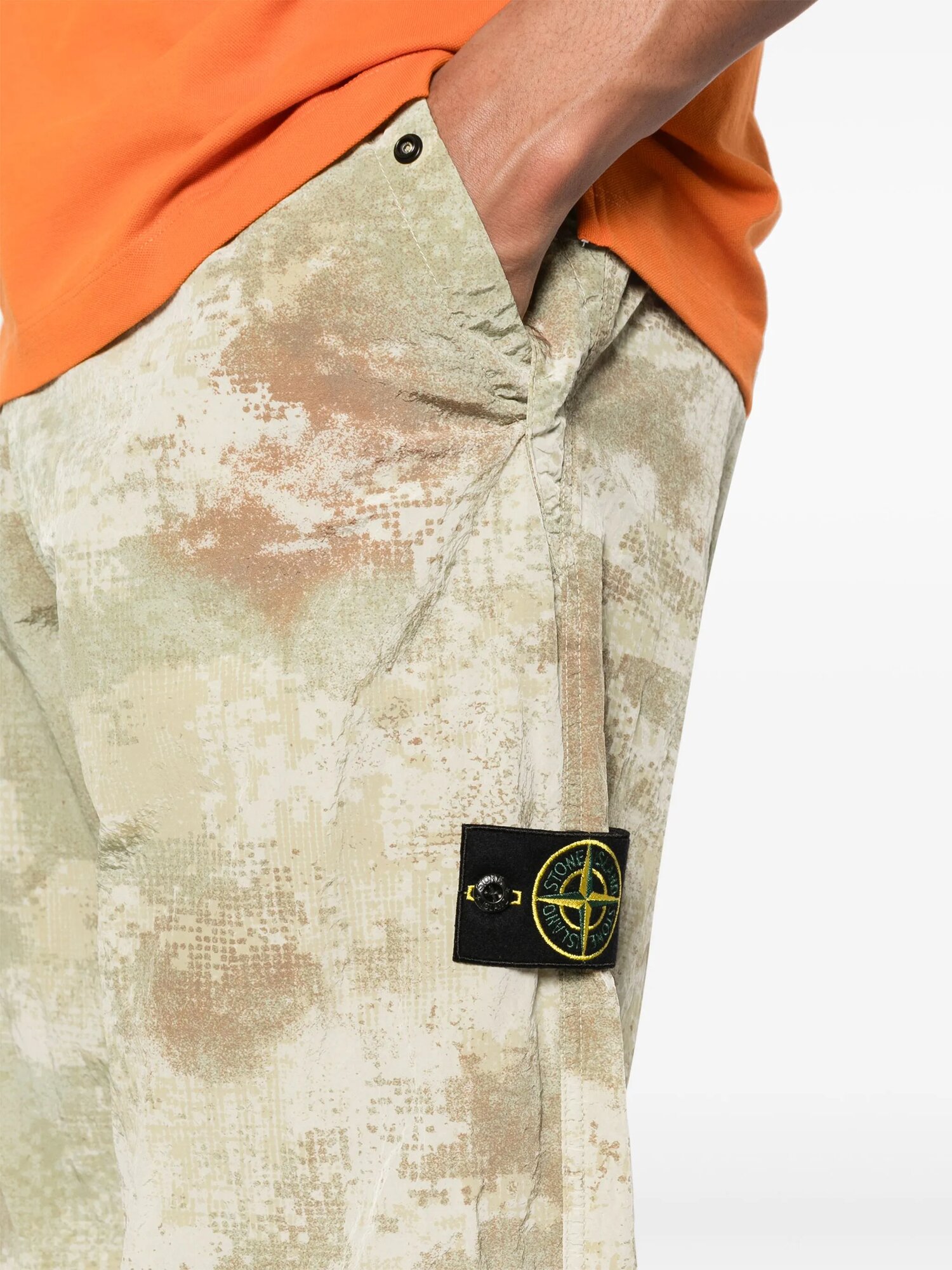 Брюки спортивные Stone Island Compass, размер S, коричневый — фото 1