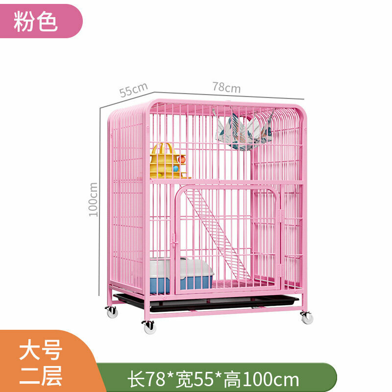 Клетка для кошек Villa, очень большая, свободное пространство, домашняя клетка для кошек, двухъярусная с туалетом, домик для кошек