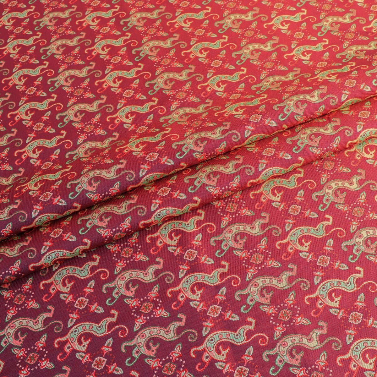 2025 TY015 Цветочный Леопардовый Принт Новый Китайский Стиль Имитация Сычуаньского Брокада Ткань Жилет Ханфу Куртка Материал Брокада Одежда Ткань