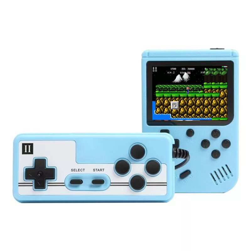 Карманная ретро-игровая консоль с 500 встроенными играми, детский подарок в ярких цветах, компактная портативная система для школьников