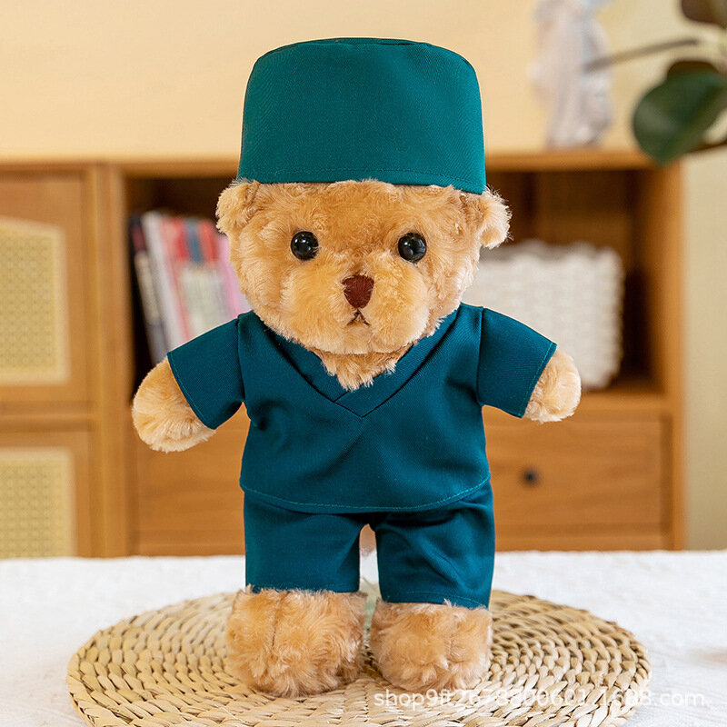 Медвежонок Доктор Плюшевая игрушка Тедди Медвежонок Медицинская кукла с логотипом для медсестры Подарок на праздник