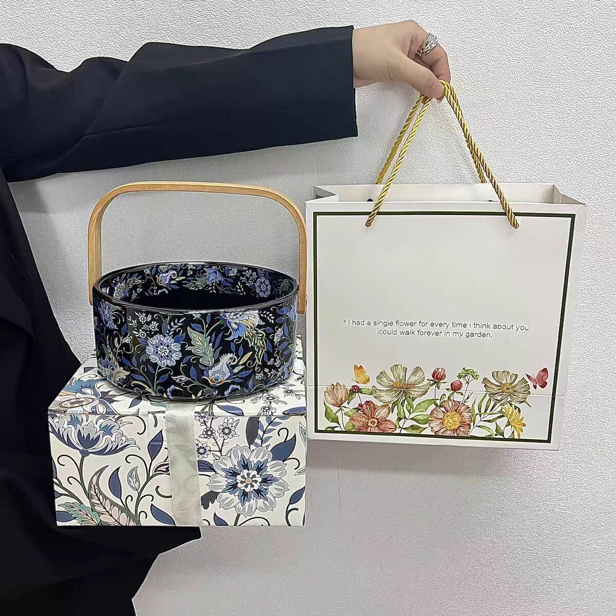 Винтажная фруктовая тарелка для гостиной, керамическая корзина, тарелка для сухофруктов, закусочная, подарок на новоселье, сопровождающий подарок для нового дома