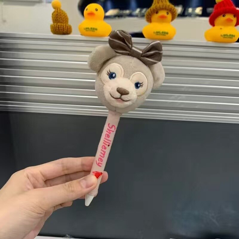 Маленький монстр плюшевая игрушка гелевая ручка милая кукла выдвижная ручка 0.5 мм черная чернила перезаправляемая мини