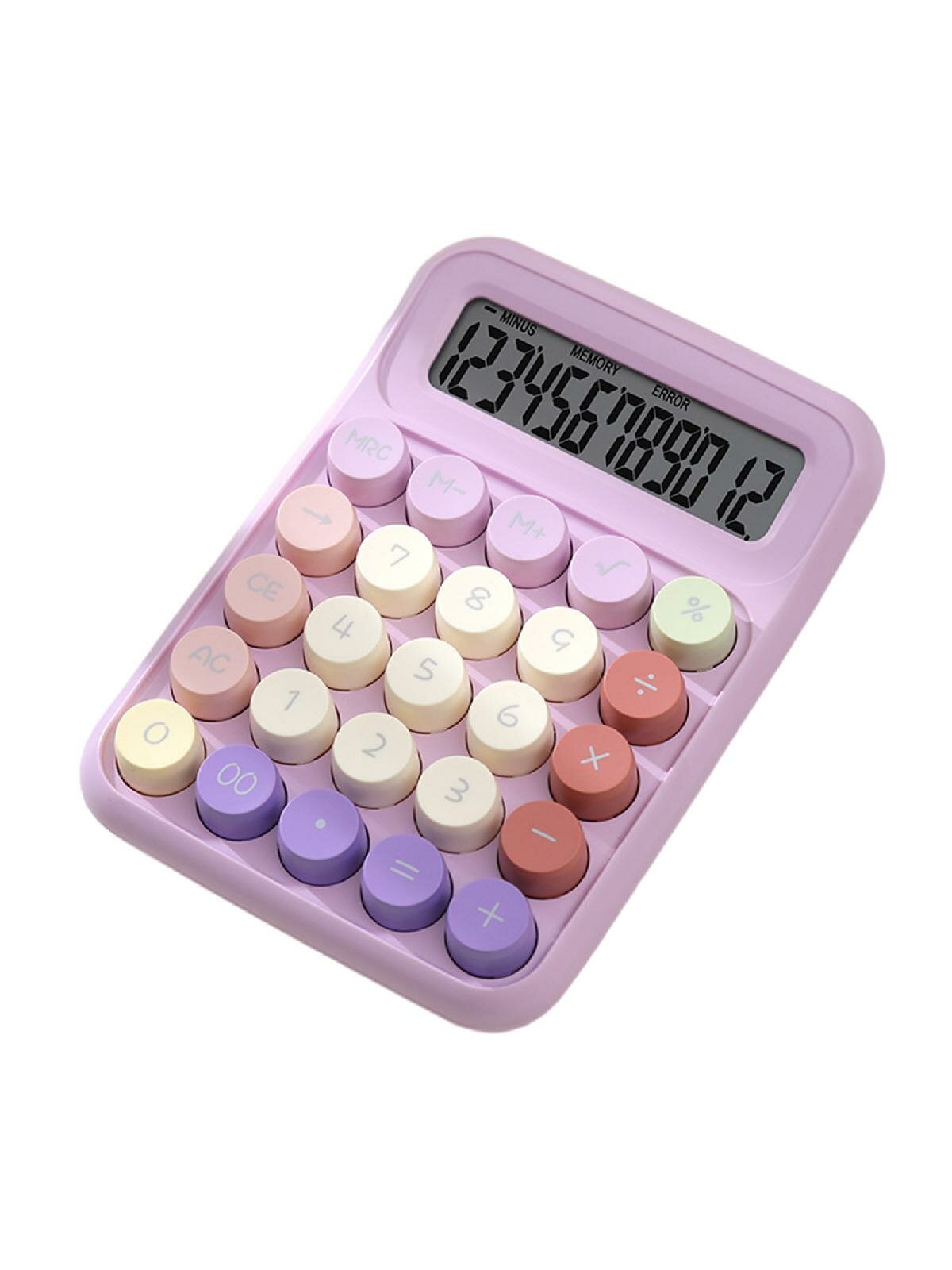 Красочный механический калькулятор с 12-значным офисным калькулятором для офиса