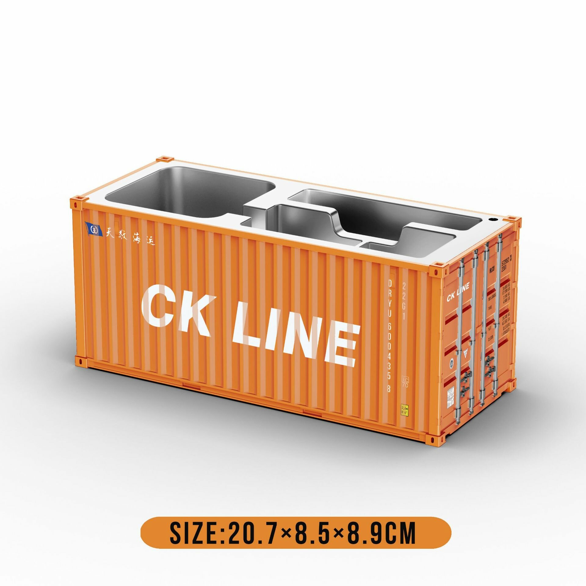 Простая модель контейнера с опциональной печатью логотипа, многофункциональный держатель для ручек, подарочная коробка для хранения канцелярии