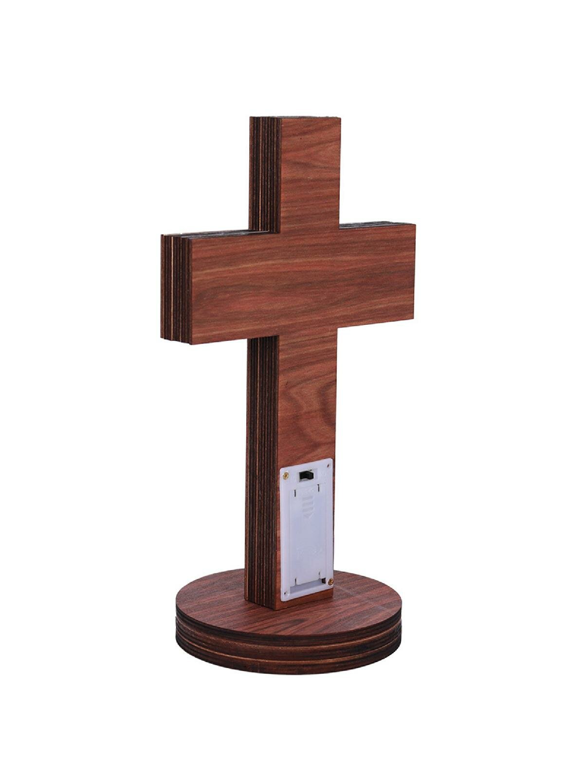 Деревянные украшения Святого Креста Настольный крест Христа для домашнего алтаря
