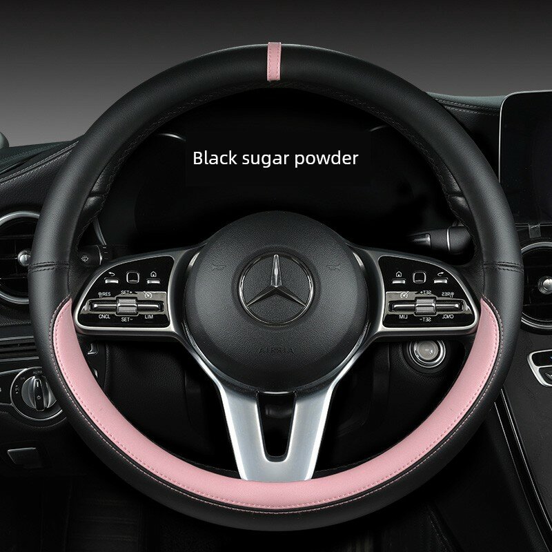 Чехол на руль из кожи Наппа, нескользящий, впитывающий пот, ультратонкий чехол на руль для мужчин и женщин, новый