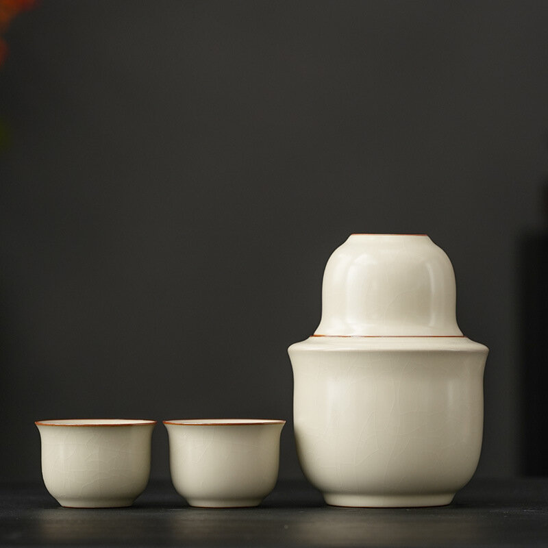 Нагреватель для желтого вина Ruyao, винный горшок, изолированный домашний набор для подогрева белого вина, полуджиновый нагреватель