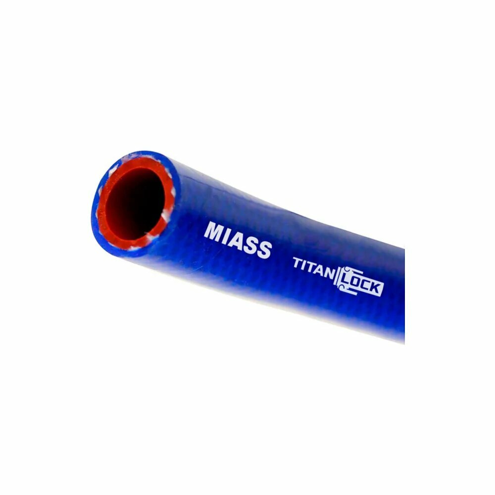 Силиконовый армированный шланг TITAN LOCK MIASS синий, d=27 мм, 10 м TL027MS