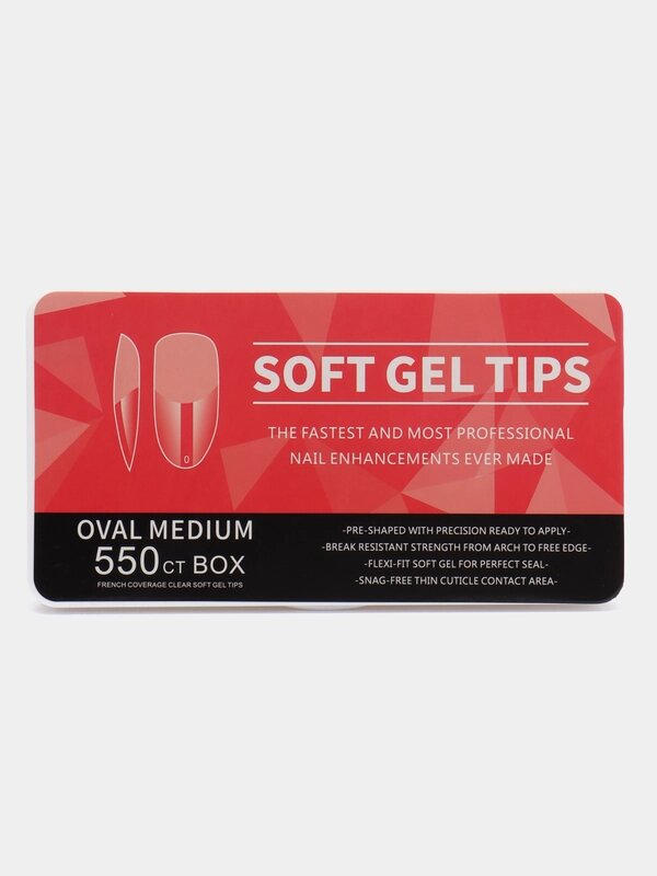 Гелевые типсы SOFT GEL TIPS (440 шт)