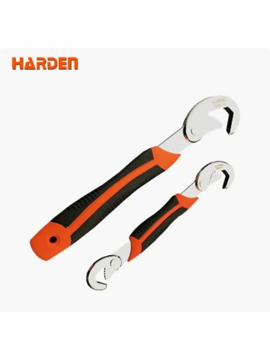 Набор ключей HARDEN 540572, самозажимные, универсальные, сталь, 9-32 мм, 2 шт