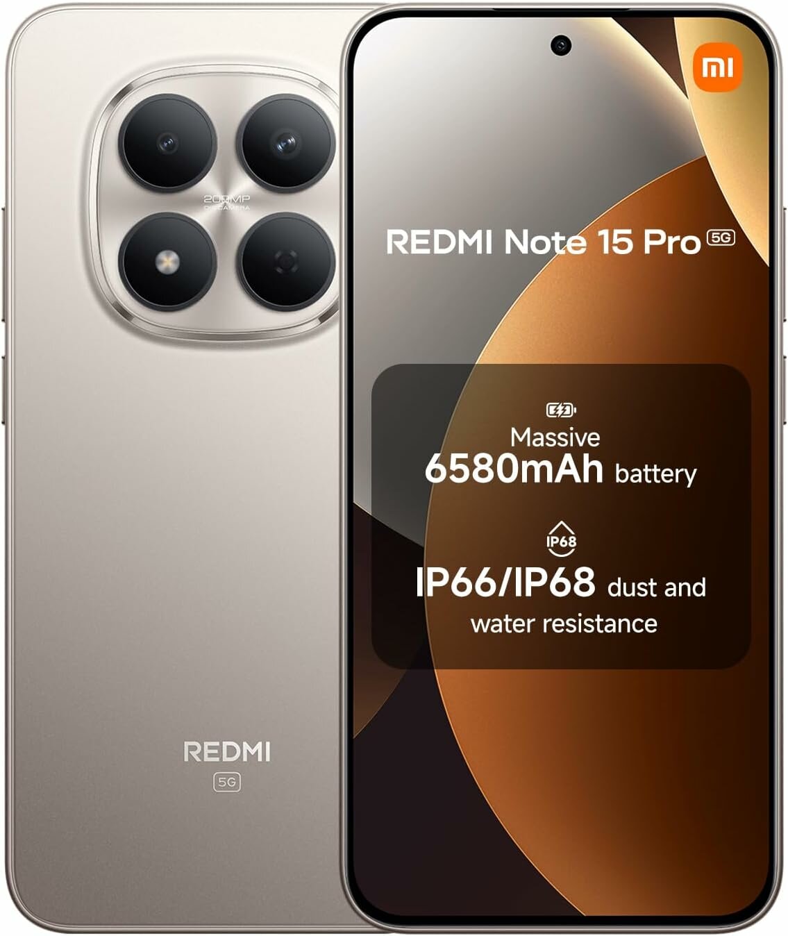 Смартфон Redmi Note 15 Pro 5G RU 8+256 Titanium